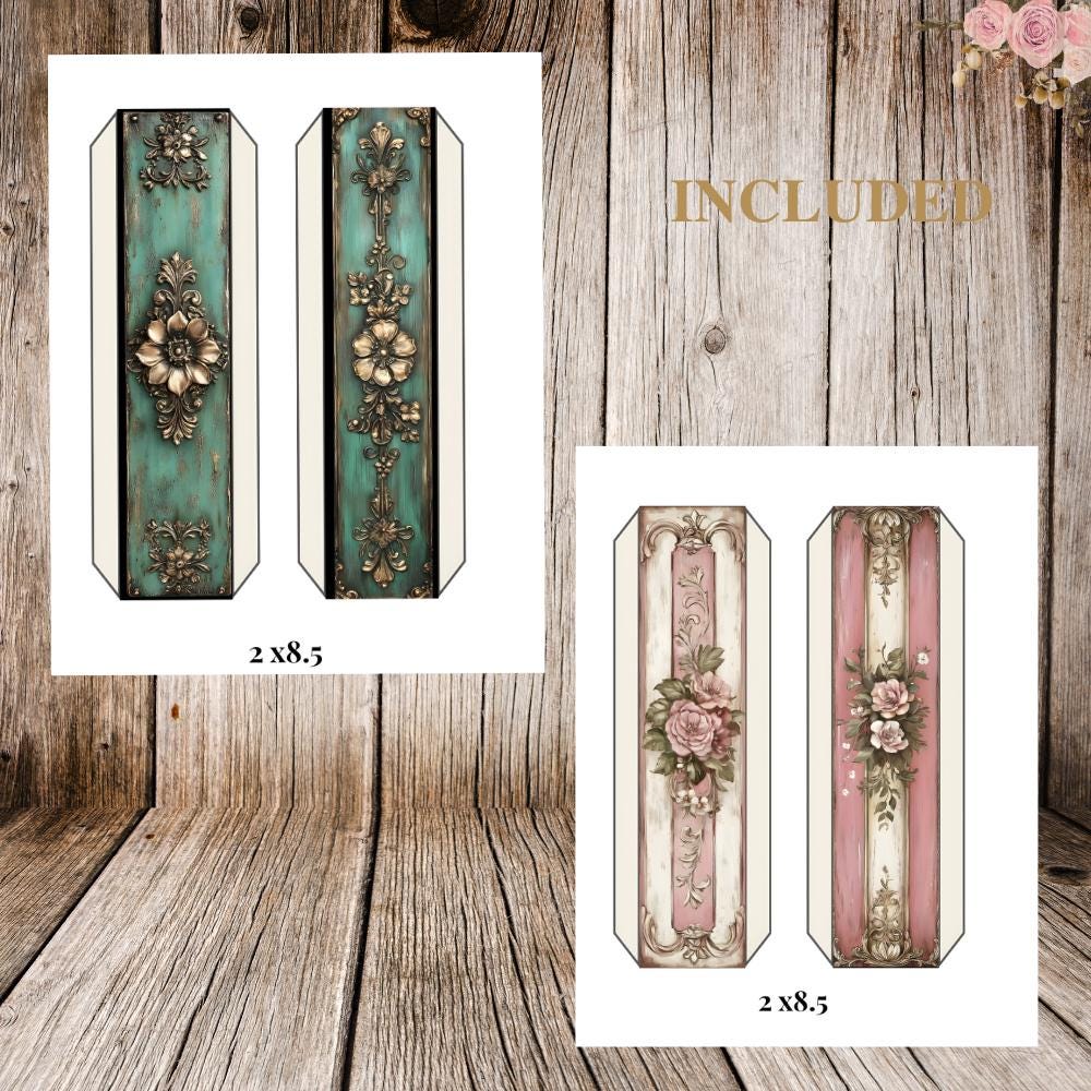 83 Vintage Book Spine Printable for Junk Journals – Antique Spine ...