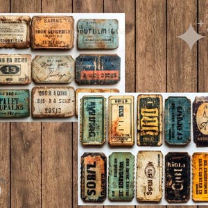 Ephemera Printable Vintage Tickets 26 Sheets for Junk Journals ...