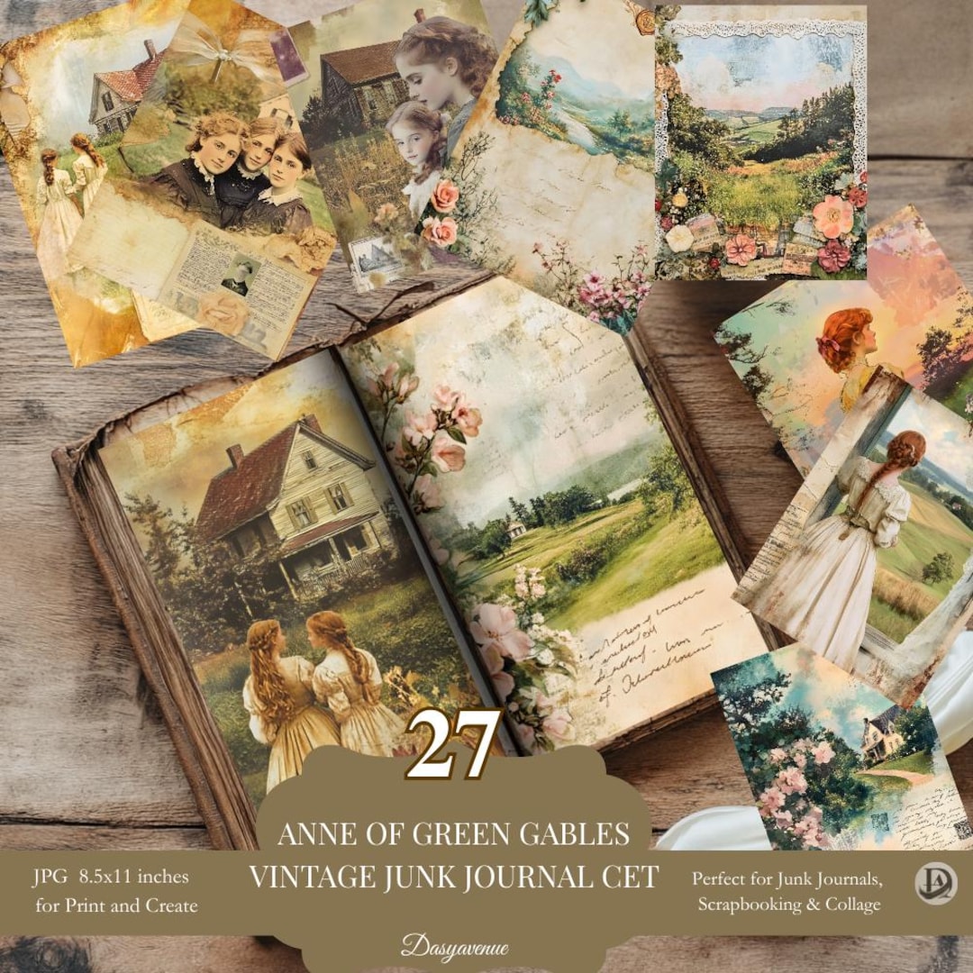 Romantic Anne of Green Gables Junk Journal | Vintage Cottage Core ...