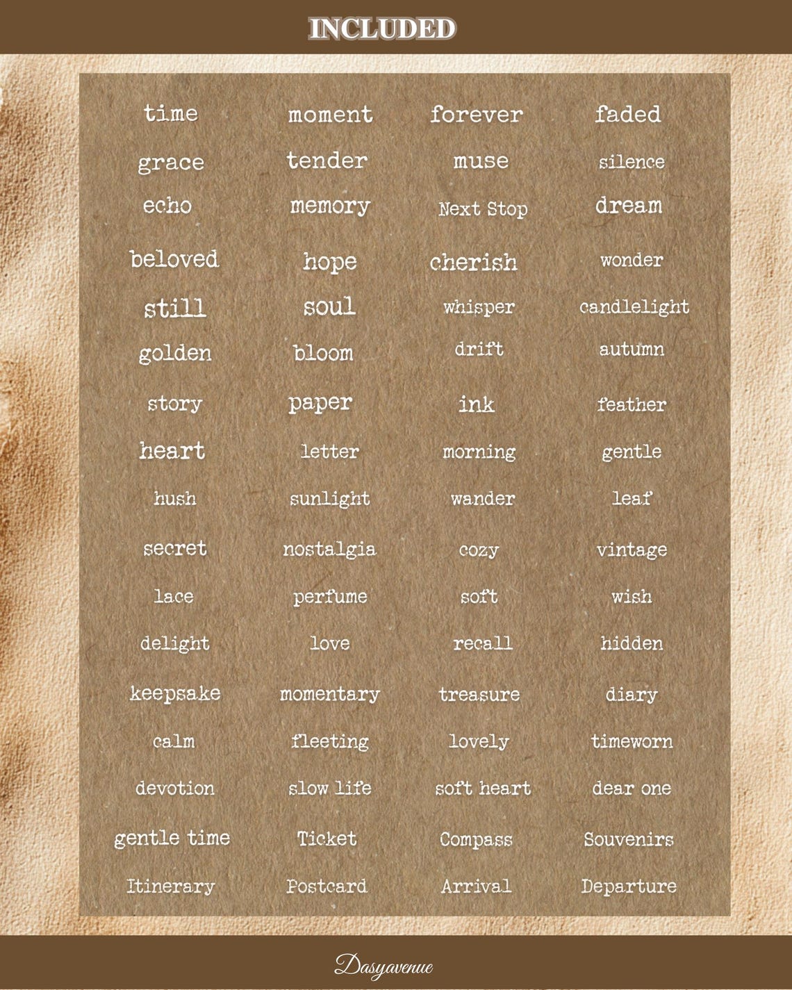 Tiny Words & Mini Phrases Labels – Vintage Word Stickers for Junk ...
