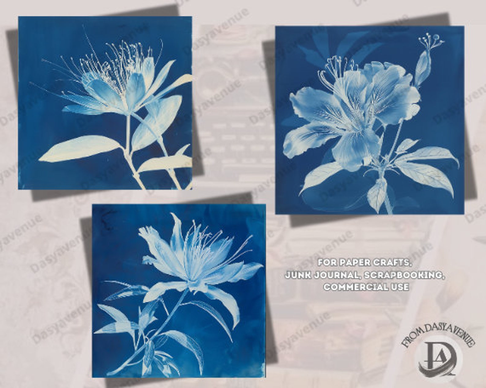 27 Stunning Cyanotype Paper Digital Backgrounds | High-resolution ...