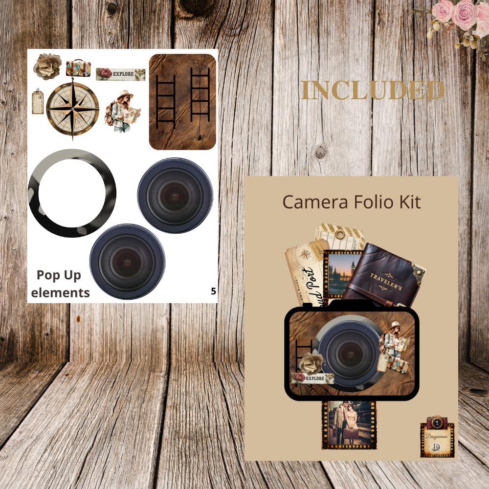 Interactive Camera Folio Kit | Printable Vintage Travel Ephemera | Junk ...