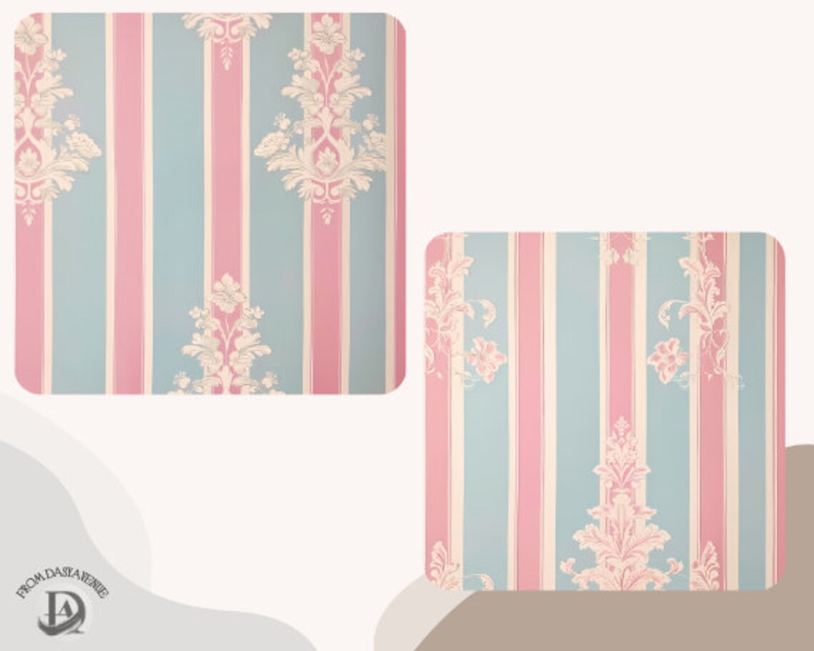Shabby Chic Pink Digital Paper Pack - Vintage Floral Backgrounds ...