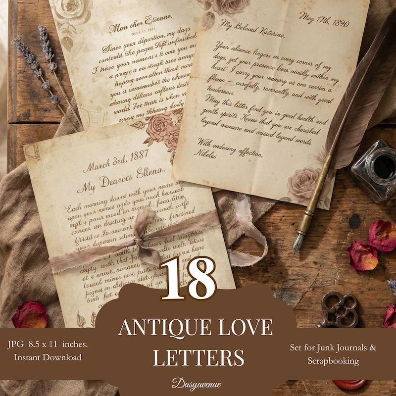 Love Letters Digital Kit - Etsy