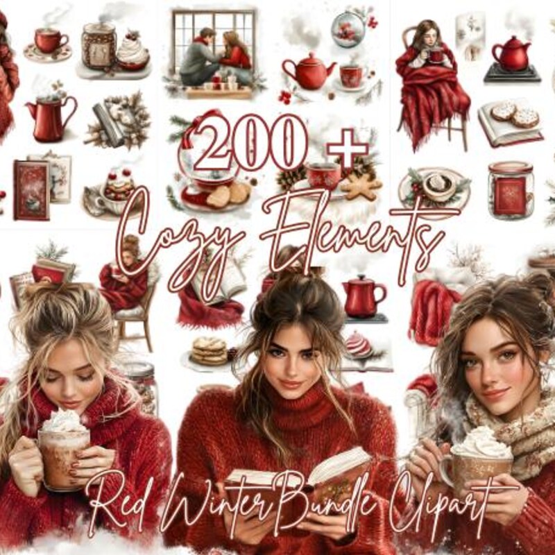 Winter Clipart Bundle - Etsy