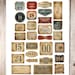 Vintage Number Tags & Labels | Printable Ephemera, Junk Journal Numbers ...