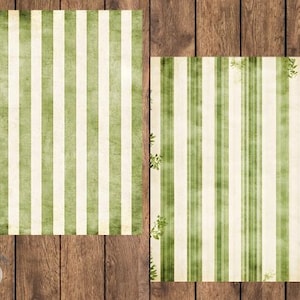 Stripe Vintage Pattern Set - 24 Printable Pages, Distressed Stripes ...