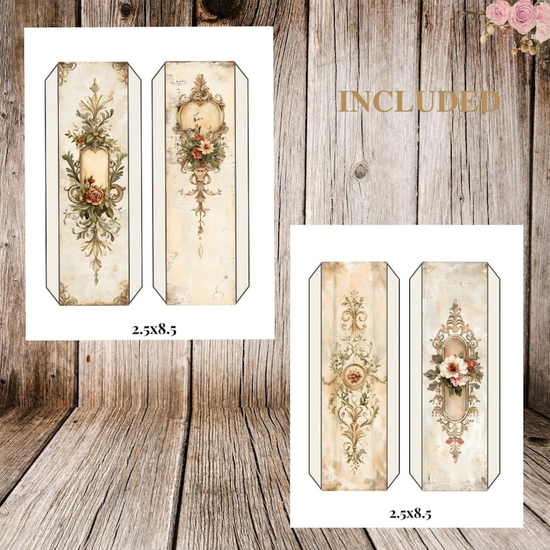 83 Vintage Book Spine Printable for Junk Journals – Antique Spine ...