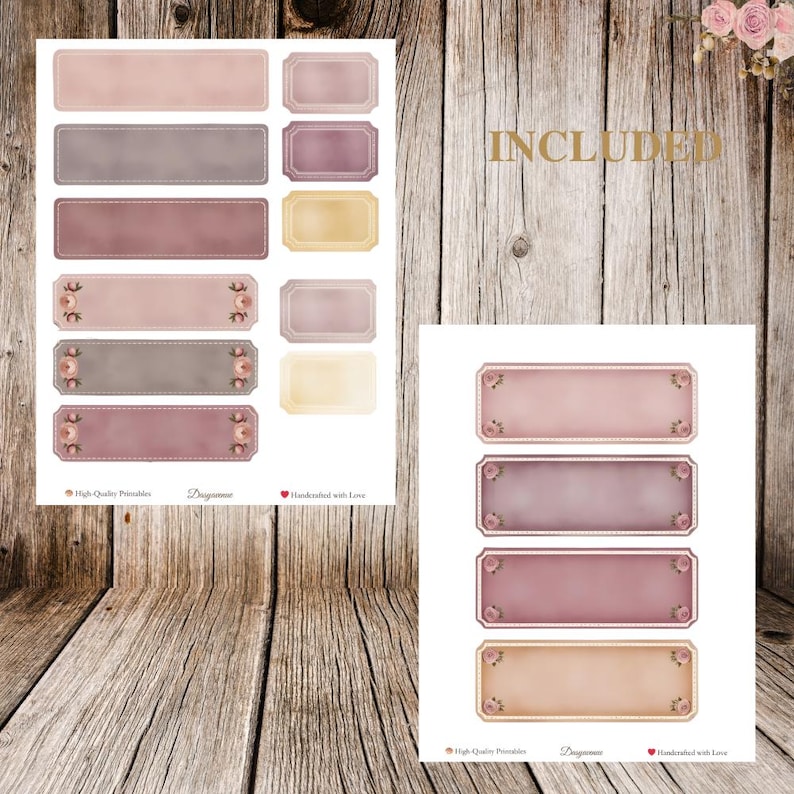 Vintage Junk Journal Labels | 80+ Printable Tags, Titles, and Words for ...