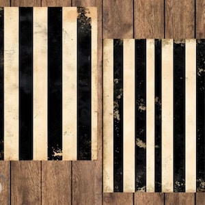 Stripe Vintage Pattern Set - 24 Printable Pages, Distressed Stripes ...