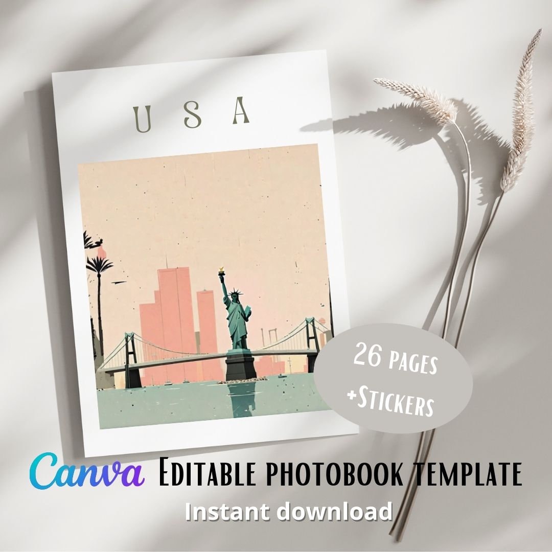 USA Photobook Template, Create Your Travel Memories With Our ...