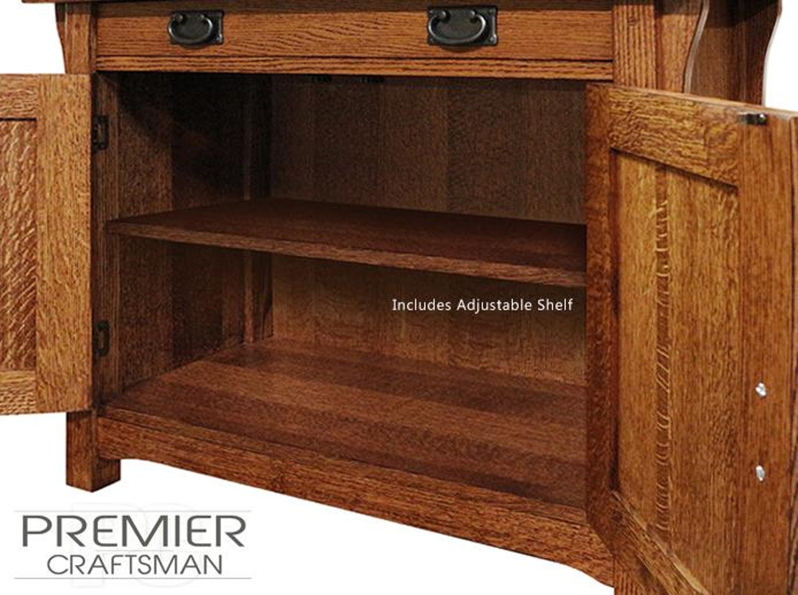 Stickley Style Mission Buffet Sideboard Table 38" Console Arts & Crafts ...