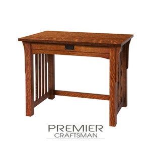 Mission Stickley Style 36" Small Student Desk Craftsman Minimalist ...