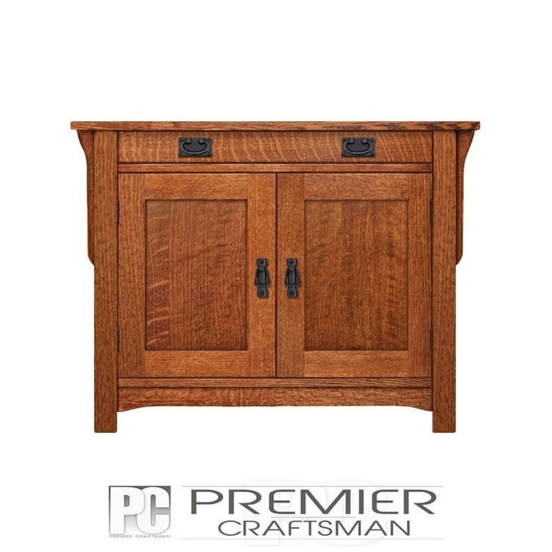 Stickley Style Mission Buffet Sideboard Table 38" Console Arts & Crafts ...