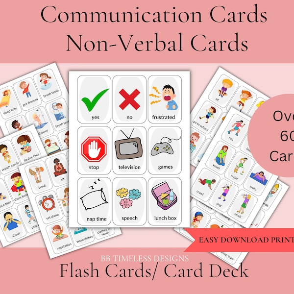 Autism Communication Cards Printables - Etsy