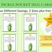 Printable Pickle Cards and Tags: Crochet Gift Card Template (digital ...