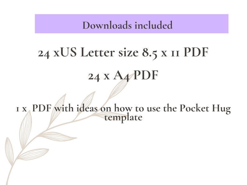 Printable Pocket Hug Cards Template,backing Pocket Card Printing,pocket ...