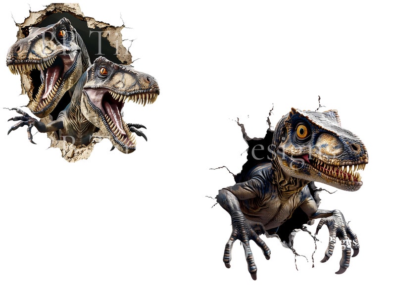 Dinosaur PNG Bundle, Ferocious Dinosaur Claws Clipart, Kids ...