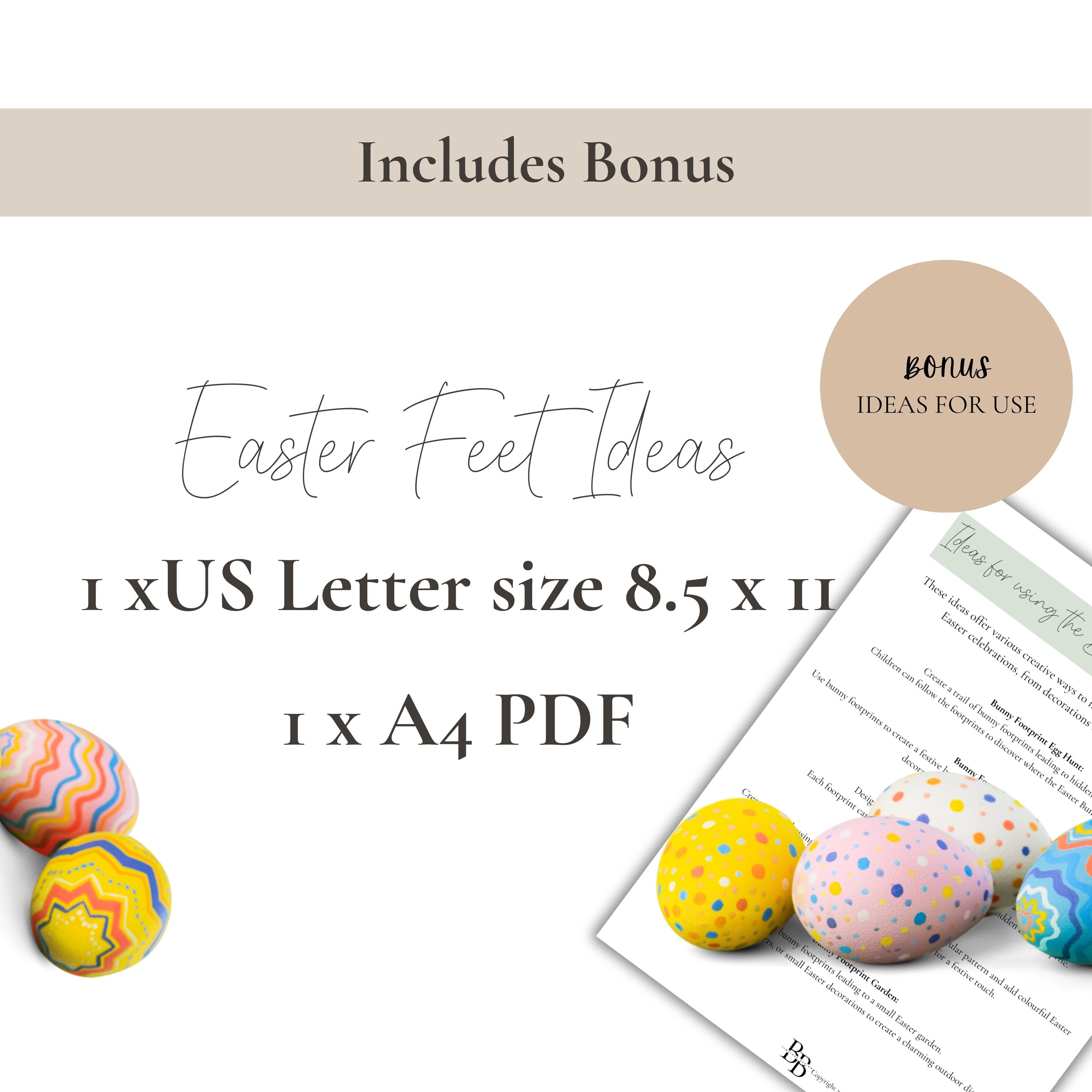 Easter Printable Bunny Feet, Printable Bunny Easter Feet, Digital ...