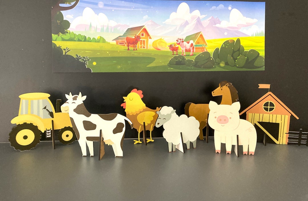 The Farm - Creative Wooden Set With A Story - Etsy