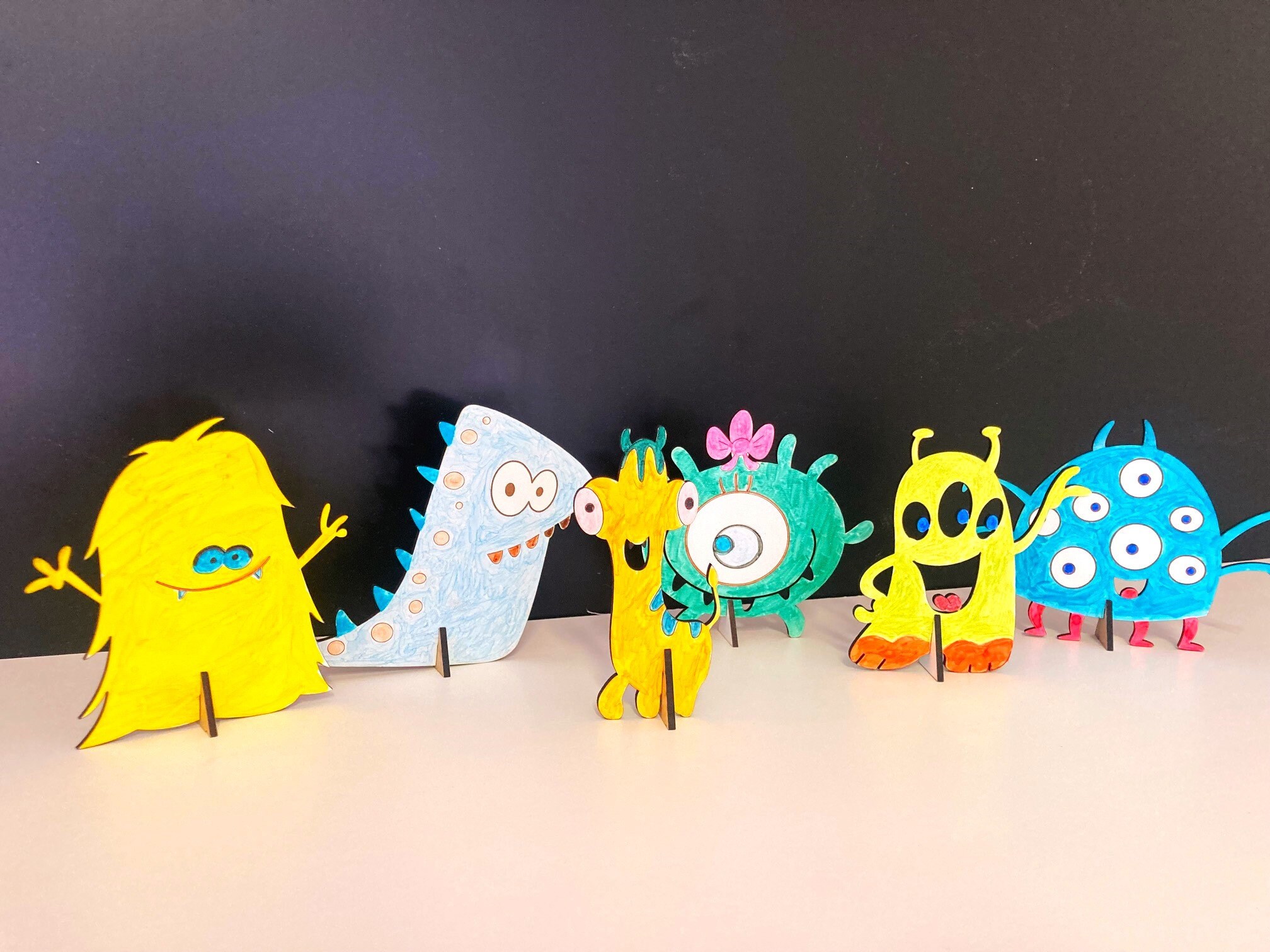 Monsters - Creative Wooden Set With A Story - Etsy