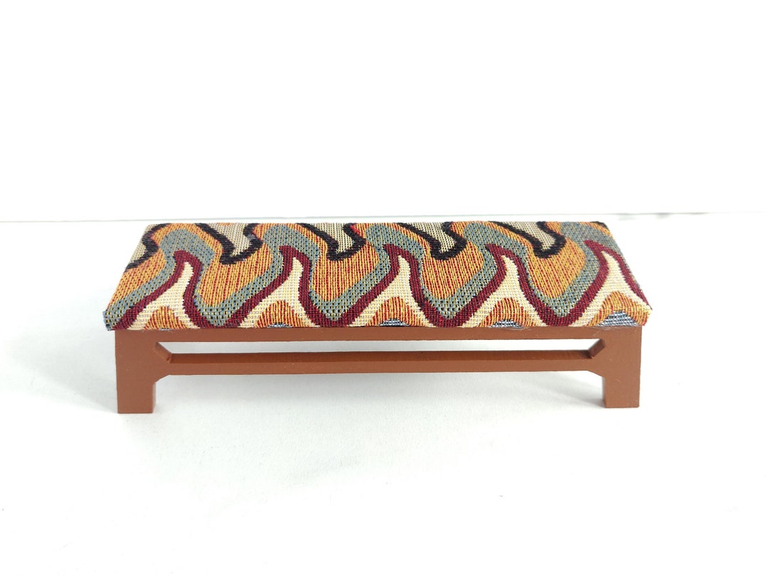 Modern Dollhouse Sofa, Dining Table Chair Bench. Retro Style Miniature ...