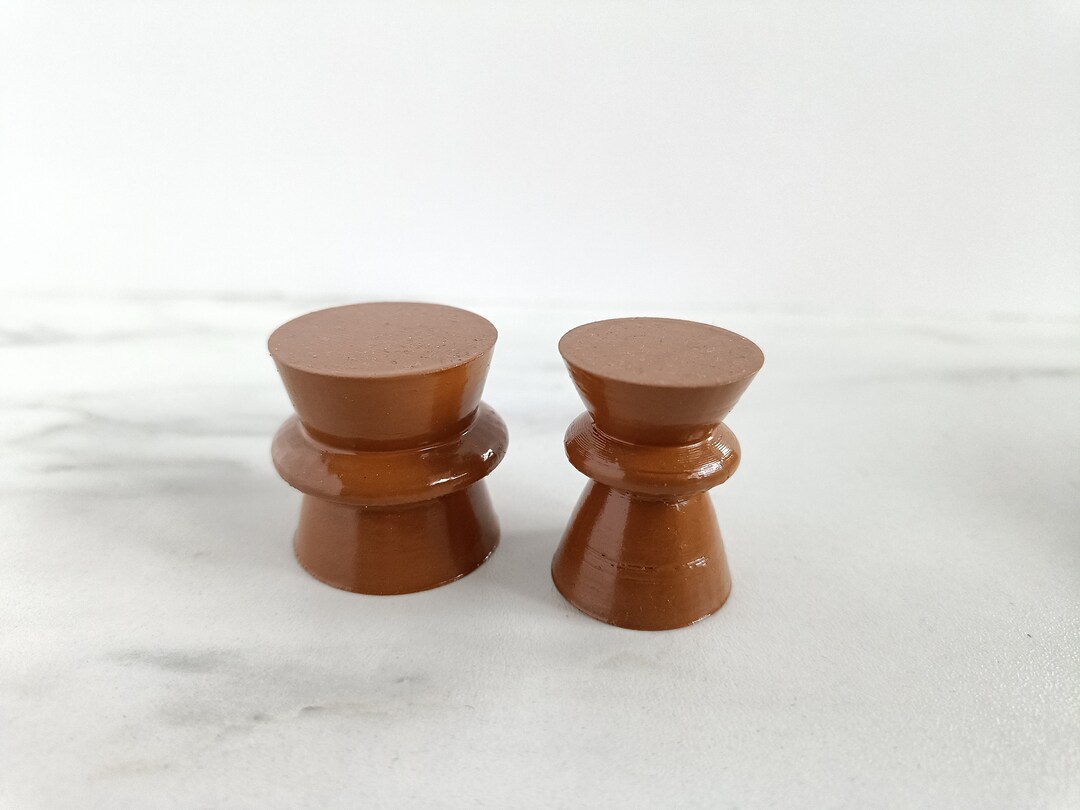 Side Table Modern Set. Brown Glossy. Design Dollhouse Furniture Set ...