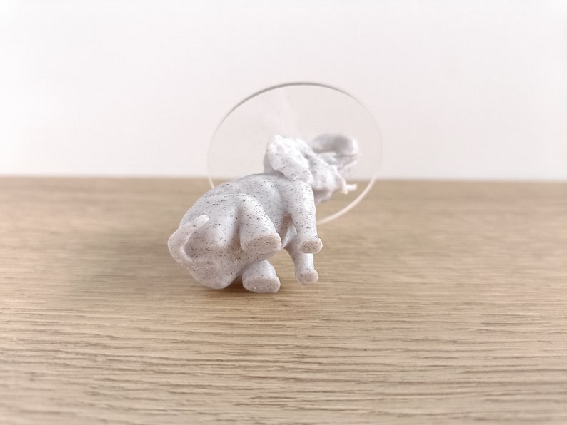 Modern Dollhouse Furniture. Sitting Elephant Sidetable Marble White ...
