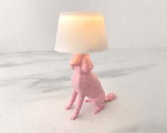 Pink Poodle Table Lamp - Etsy