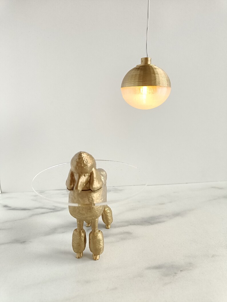 1/6 1:6 Modern Ball Pendant Lamp. Ceiling Light. Working LED on Battery ...