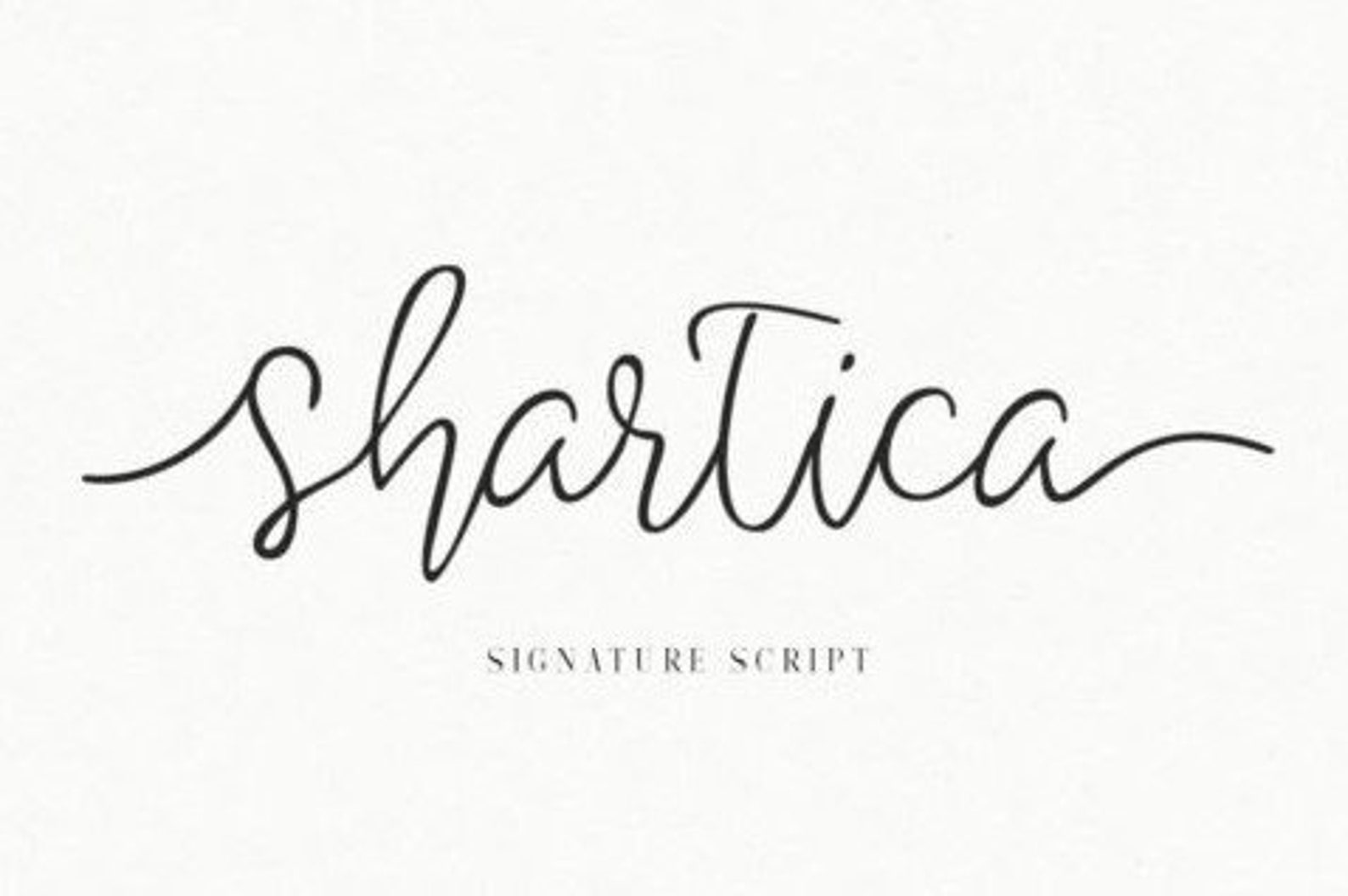 Shartica Font, Unique Script Font, Personal Signature Font, Modern ...