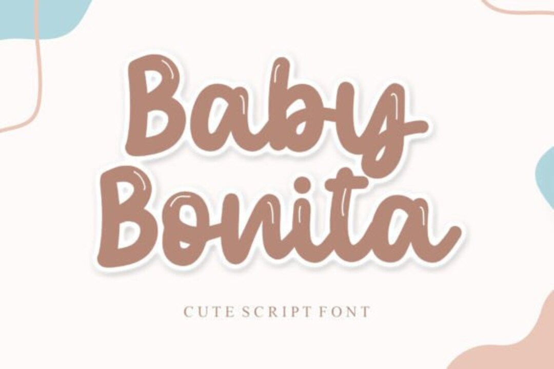 Baby Bonita Font, Display Font, Script Font, Wedding Font, Modern Font, Branding Font, Cricut ...