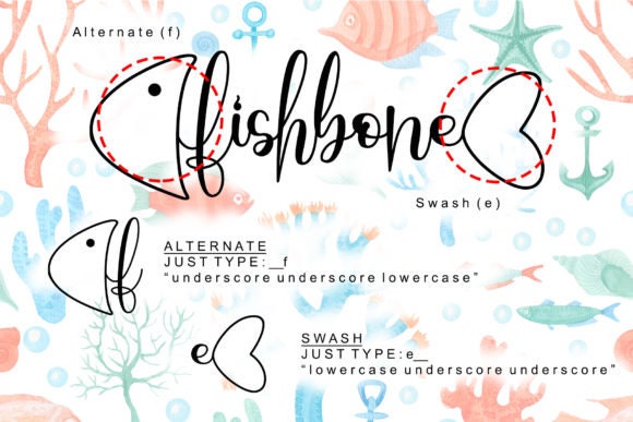 Fishbone Font, Cute Font, Cricut Font, Casual Font, Modern Font, Crafter Font, Cursive Font ...