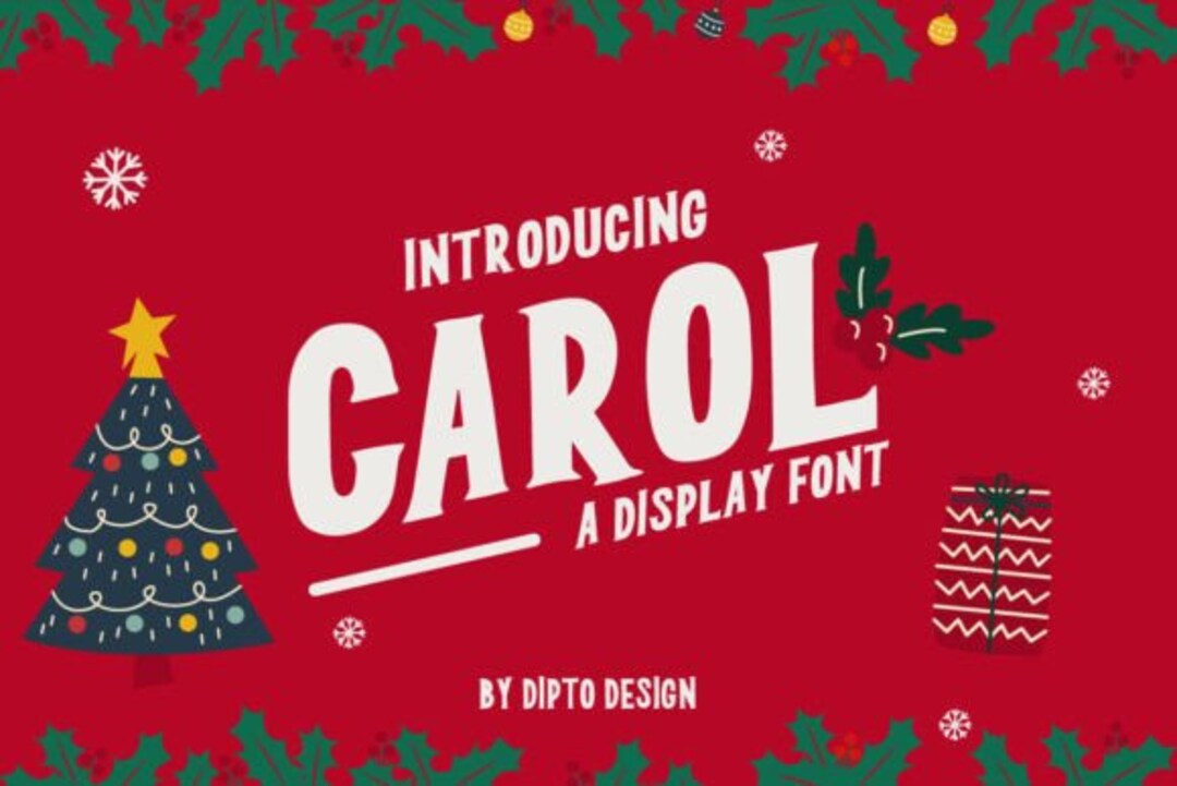 Carol Font, Vintage Font, Retro Font, Display Font, Branding Font ...