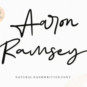 Aaron Ramsey Font, Luxury Font, Cricut Font, Casual Font, Modern Font ...