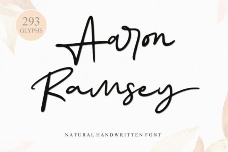 Aaron Ramsey Font, Luxury Font, Cricut Font, Casual Font, Modern Font ...