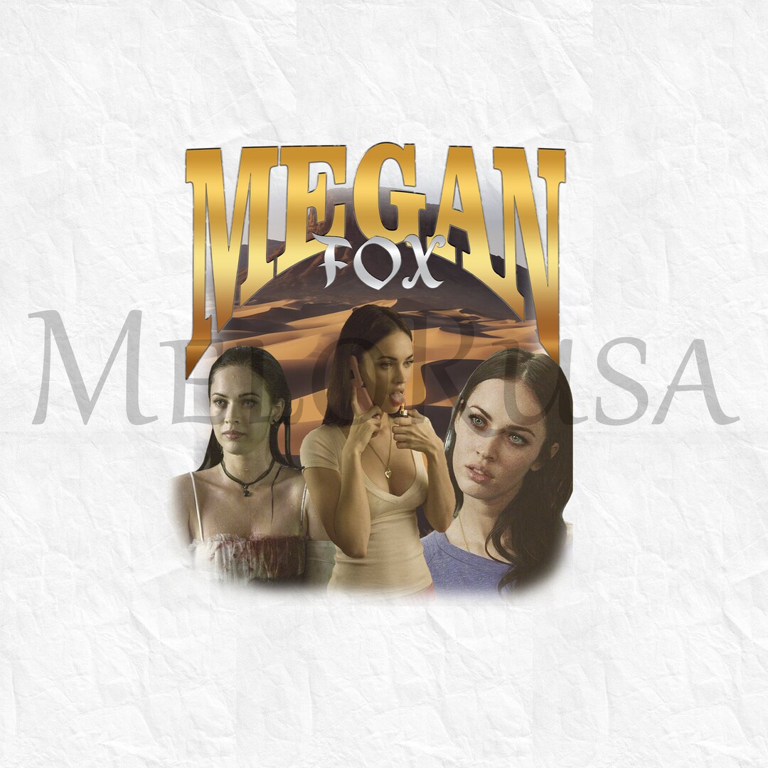 Megan Fox,megan Fox PNG , Megan PNG , Megan Fox Vintage Digital, Megan Fox Retro Design Digital ...