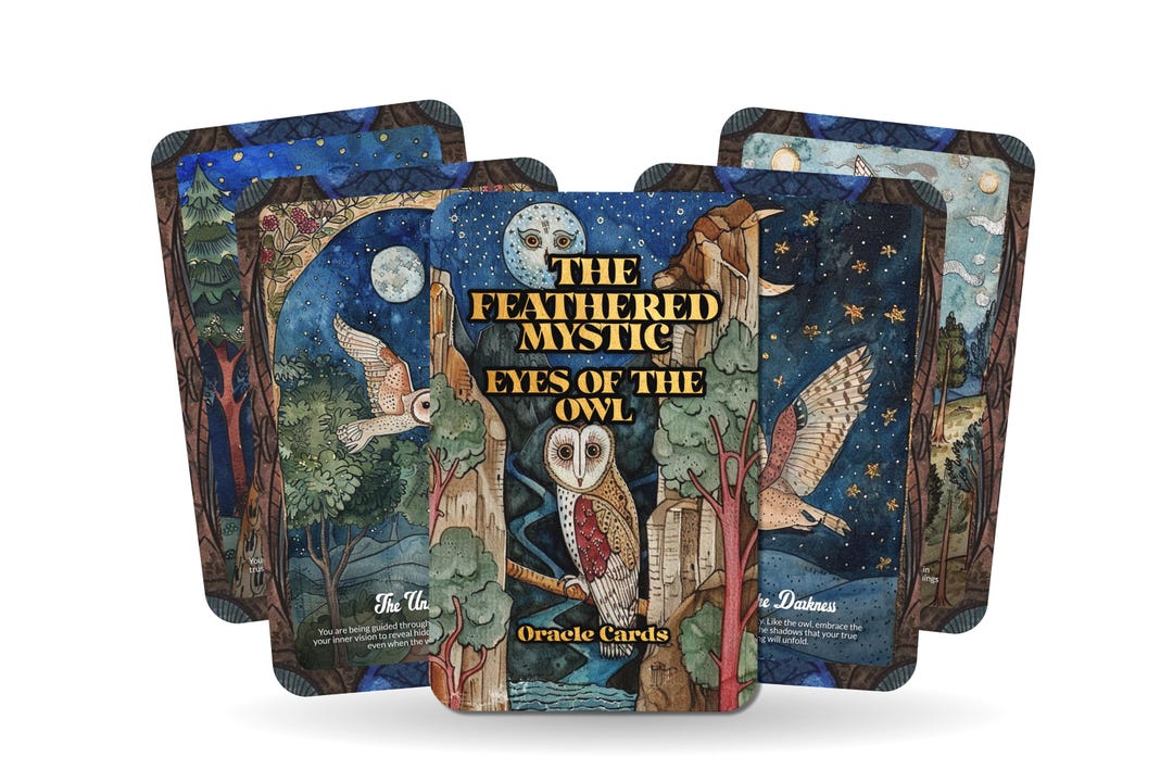 The Feathered Mystic Oracle – Eyes of the Owl - 22 Oracle Cards - See ...