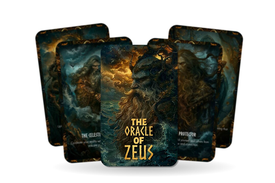 The Oracle of Zeus - 22 Oracle Cards - Guardian of the Sky - UK Edition ...