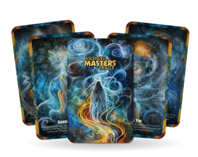 Ascended Masters Oracle - 22 Oracle Cards - Wisdom From Enlightened ...