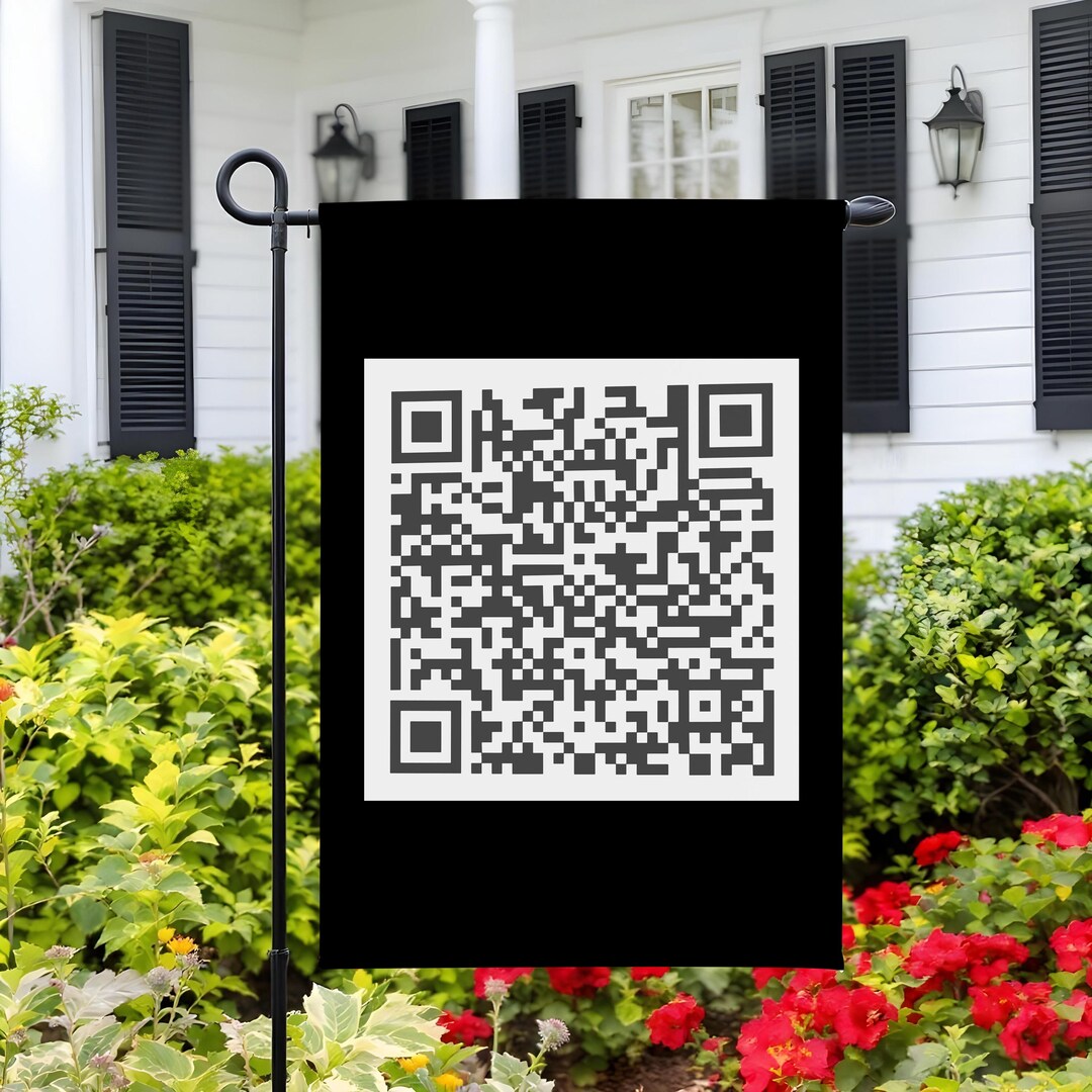 Subtle F*ck Trump QR Code Flag, Anti Trump Garden Flag, FDT Garden Flag ...