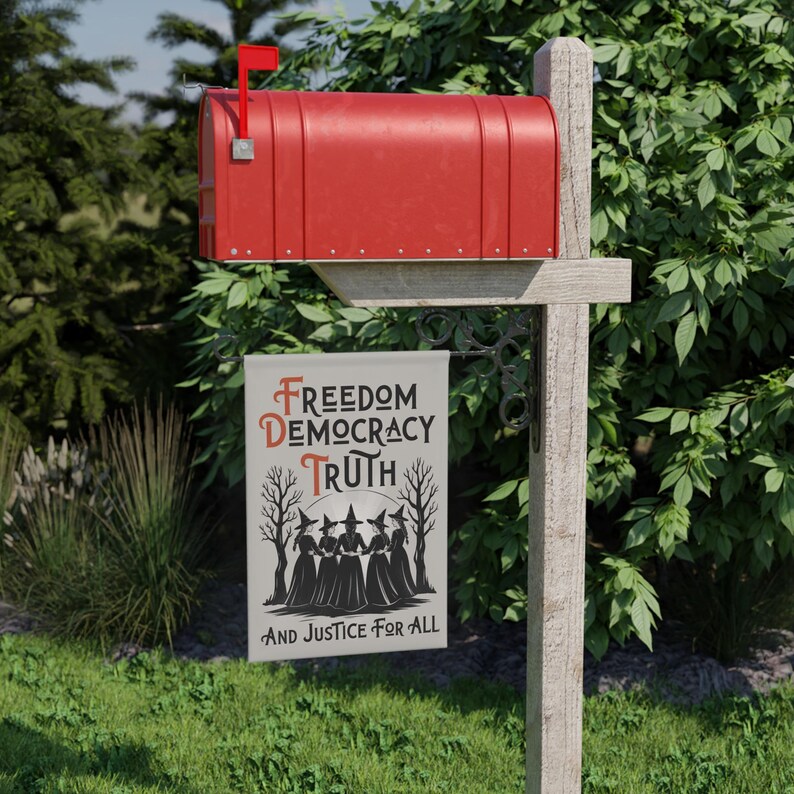 Subtle F*ck Trump Garden Flag, Free Democracy Truth Flag, Anti Trump ...