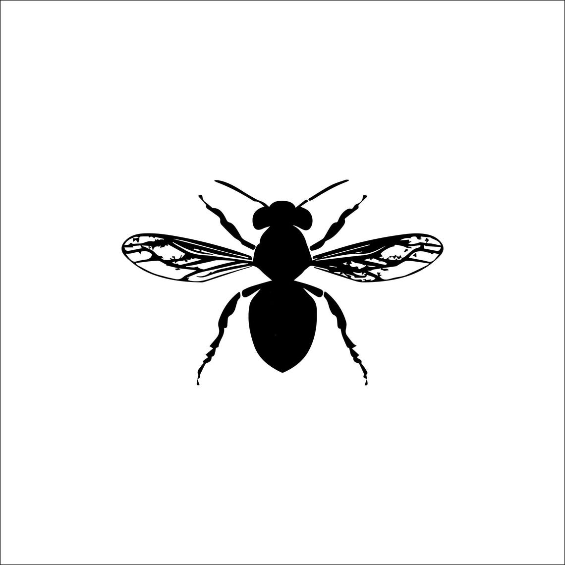 Wasp Svg Wasp Clipart for Cricut and Silhouette Insect Design for Diy ...
