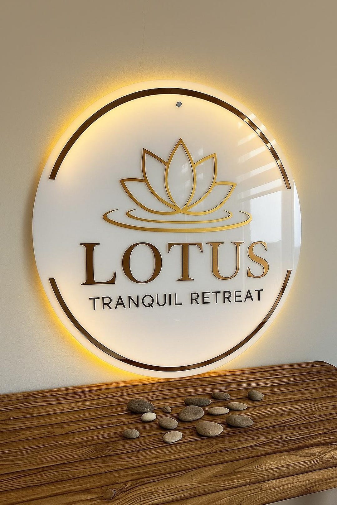 Custom LED Backlit Business Logo Sign - Acrylic Wall Decor - Etsy
