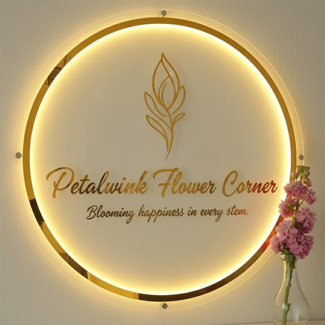 Custom LED Sign | Acrylic Backlit Logo Sign | Welcome Sign ...