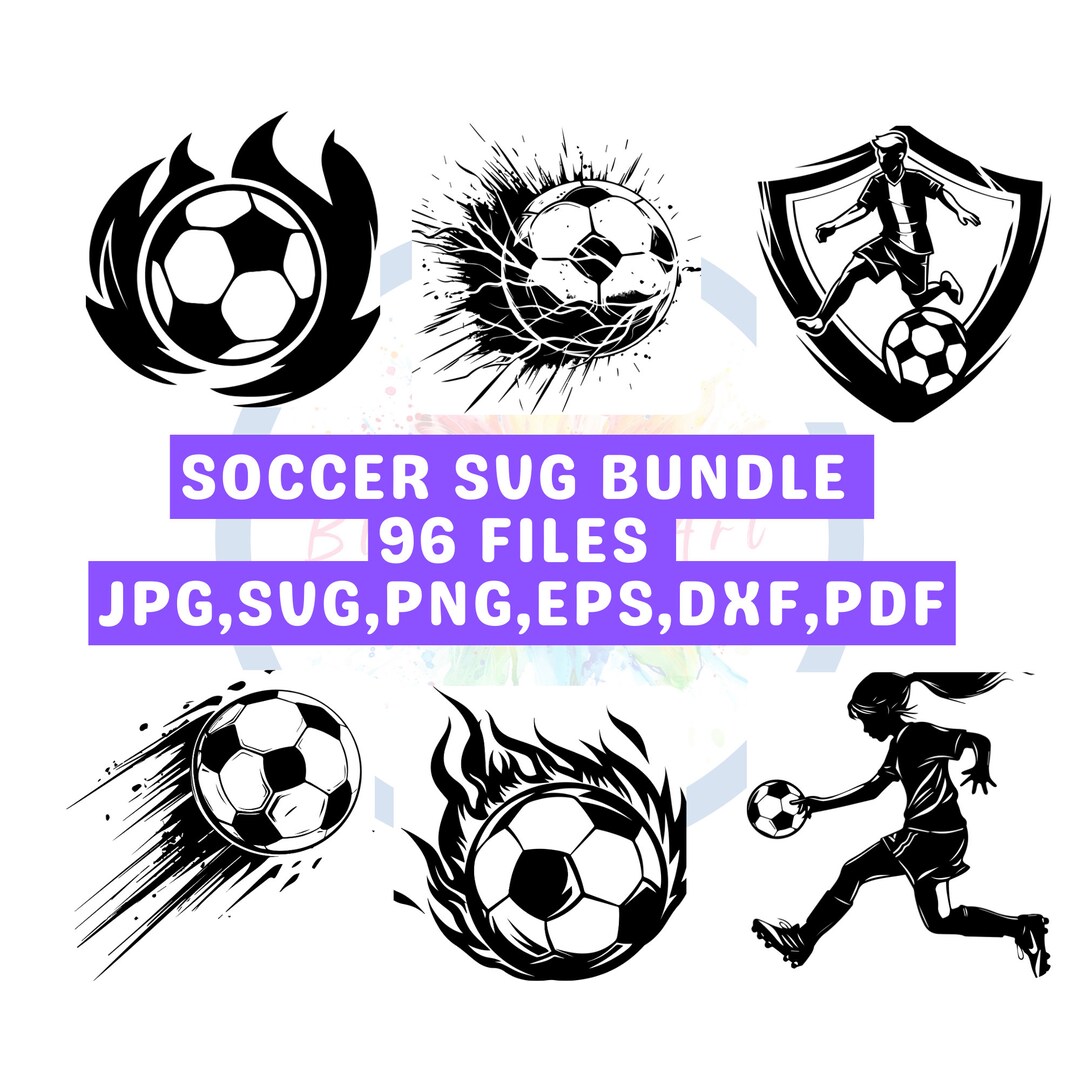 Soccer Ball Svg Bundle, Soccer Ball Vector, Soccer Coach Gift, Soccer ...