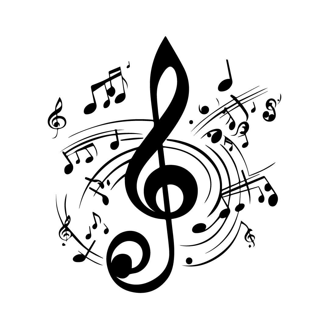 Music Svg, Musical Note Svg Cricut, Music Symbols Svg, Silhouette Music ...