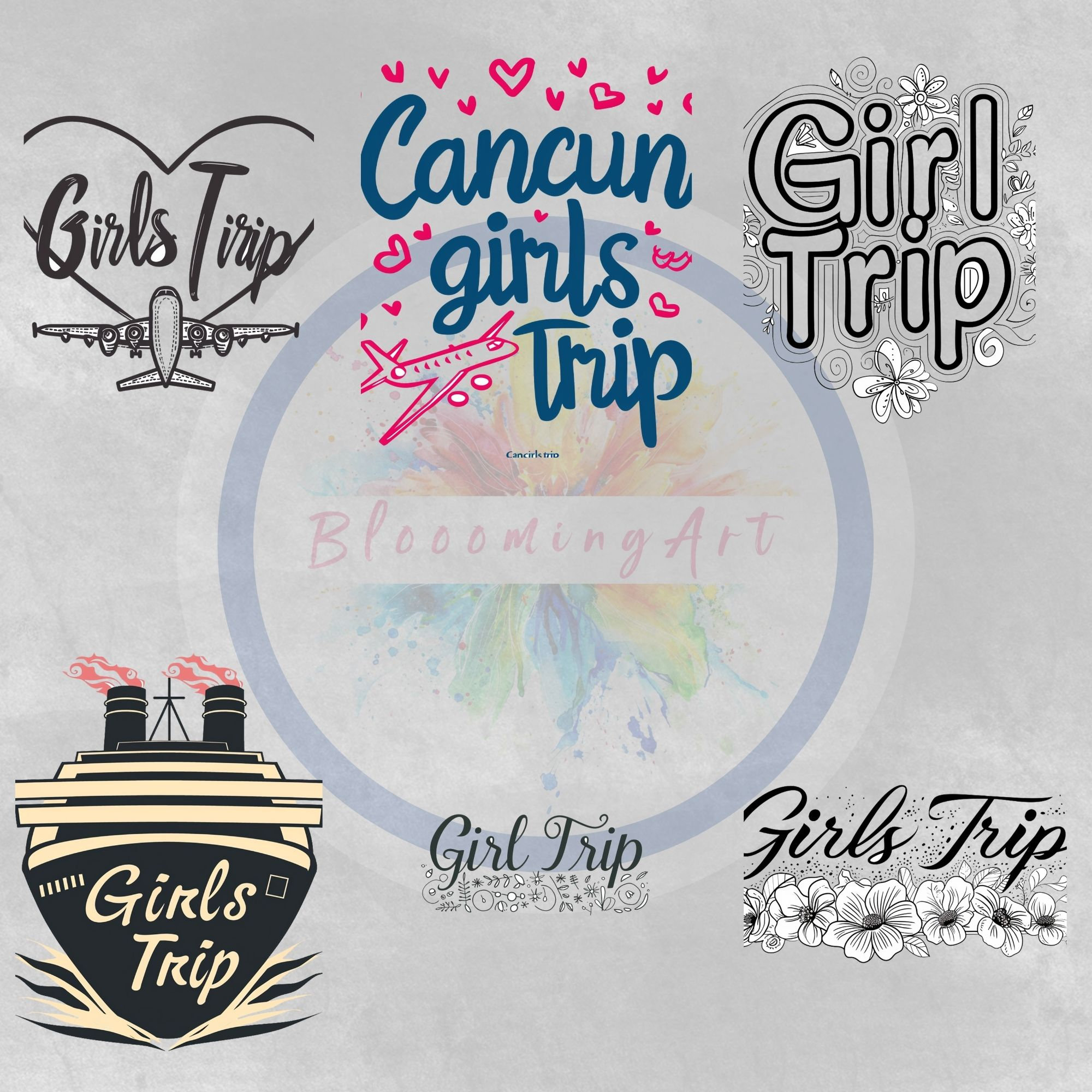 Girls Trip Png Bundle, Girl's Weekend 2024 Png, Girls Vacation, Summer ...