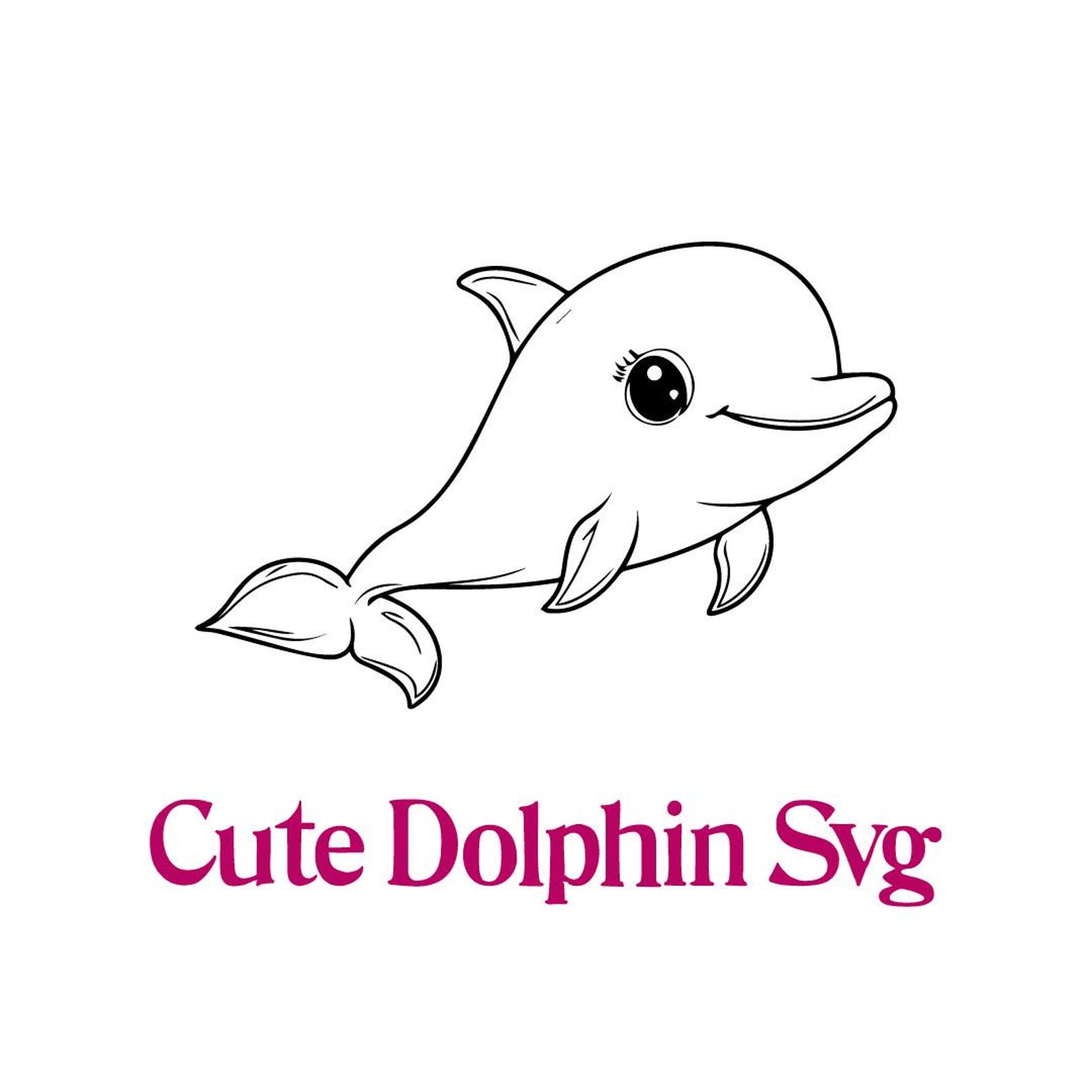 Dolphin Svg, Dolphin Cut File for Laser, Silhouette Decal, Dolphin ...