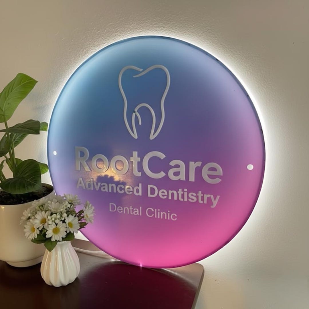 Custom 3D Acrylic Backlit Sign, Acrylic Logo Sign, Illuminated Acrylic ...